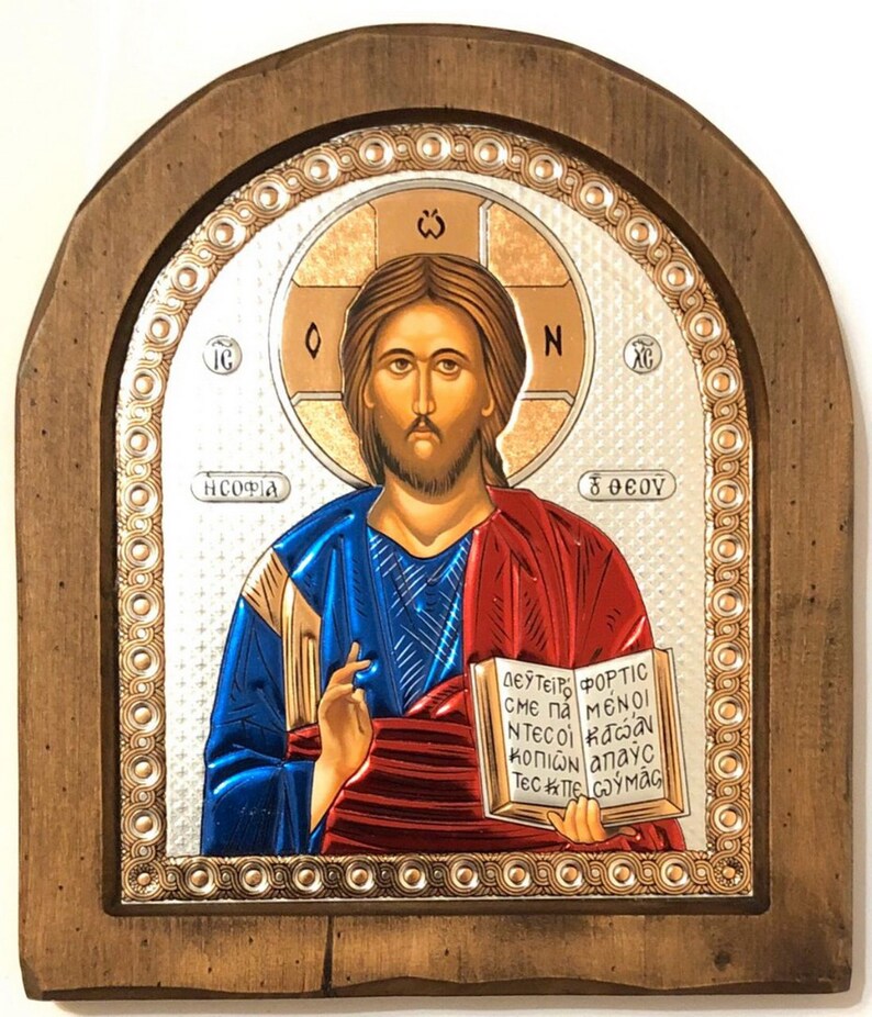 Set of Byzantine Icons Two Orthodox Icons Greek Wooden - Etsy