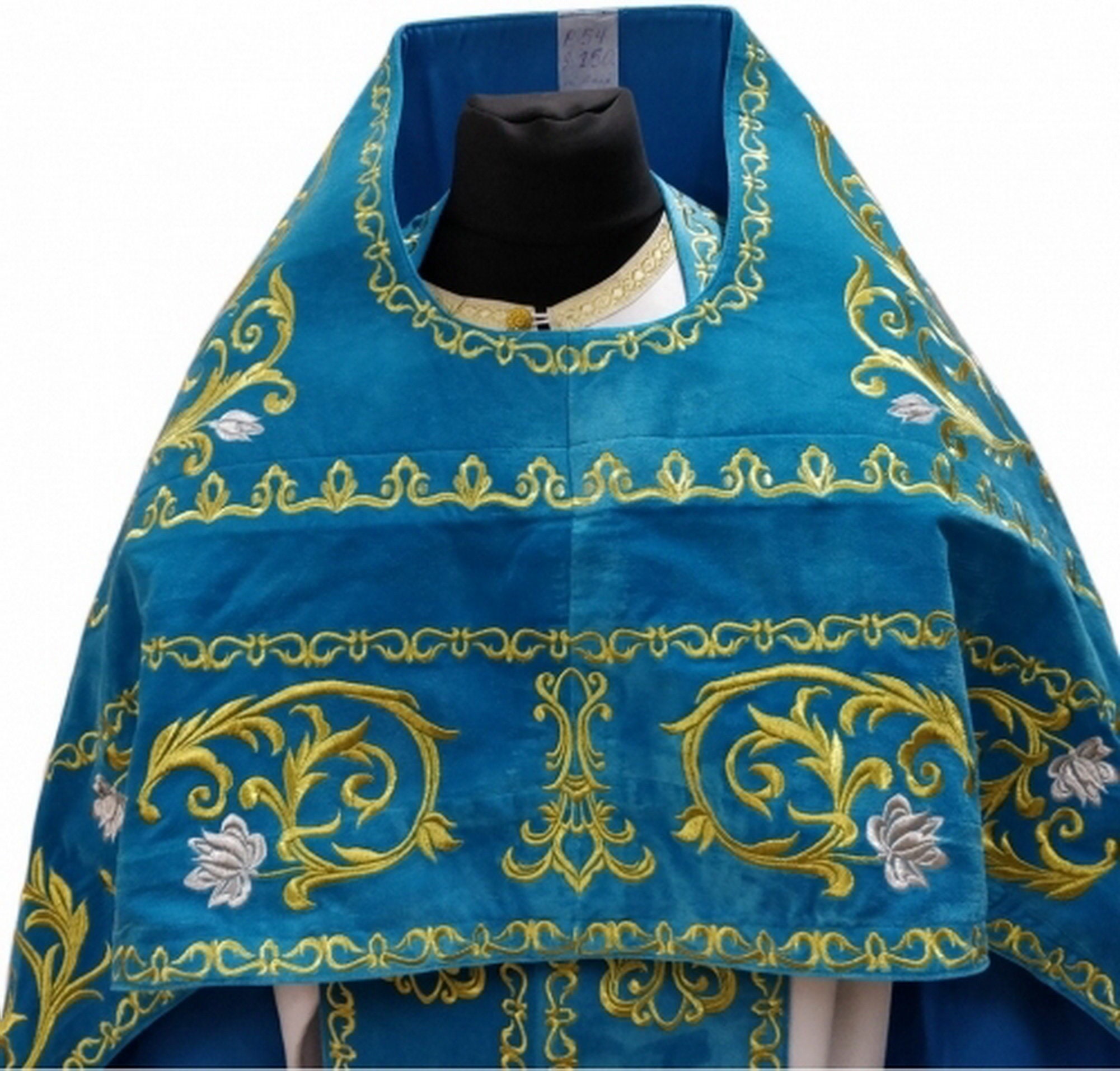 Priest Vestment Completely Embroidered on Italian Velvet, Circle ...