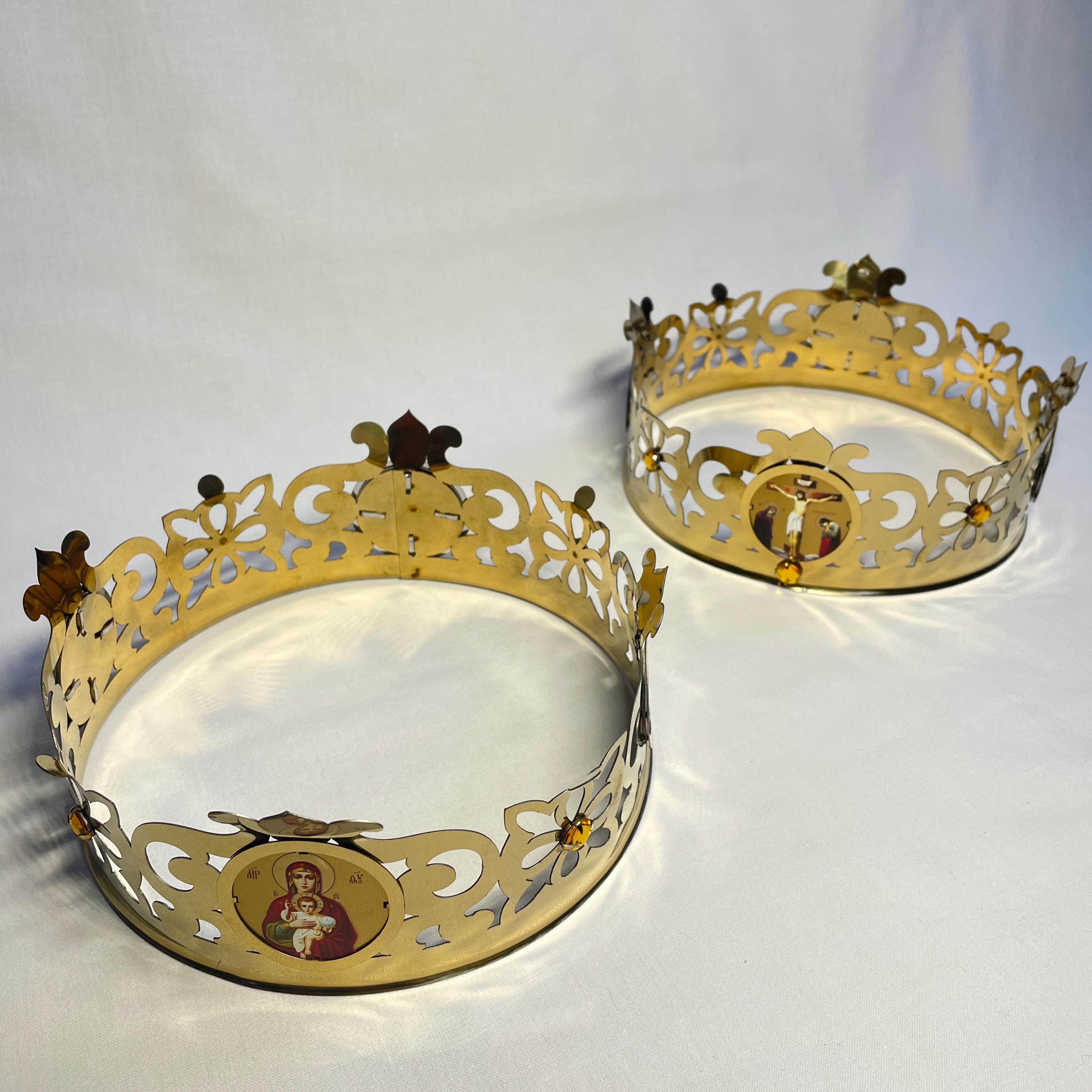 Orthodox Wedding Crowns of Couples | Crowns for Weddings | Orthodox ...