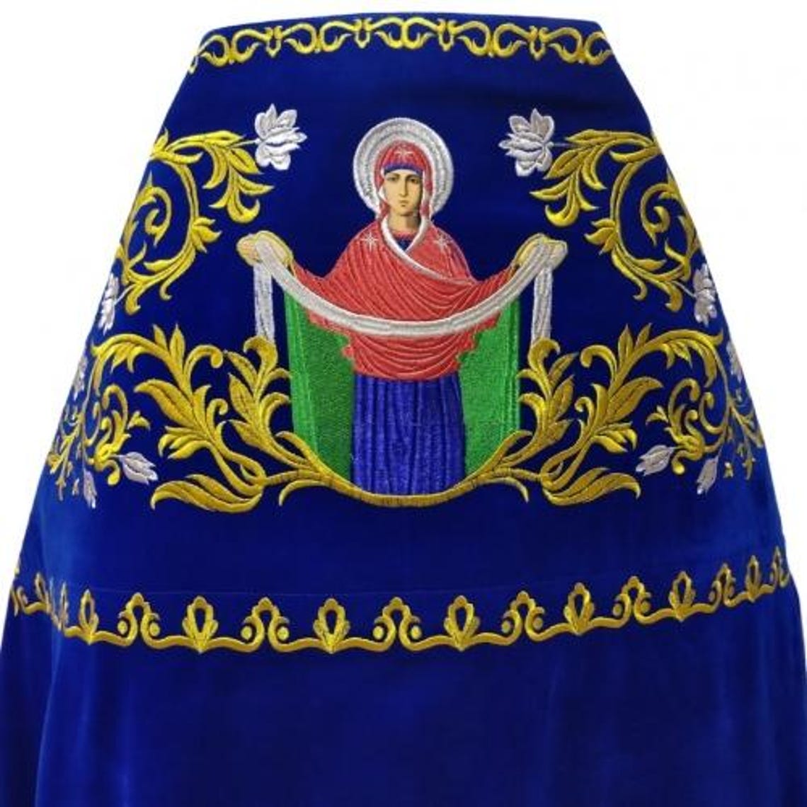 Priest Vestment Completely Embroidered Italian Velvet Circle Embroidery ...