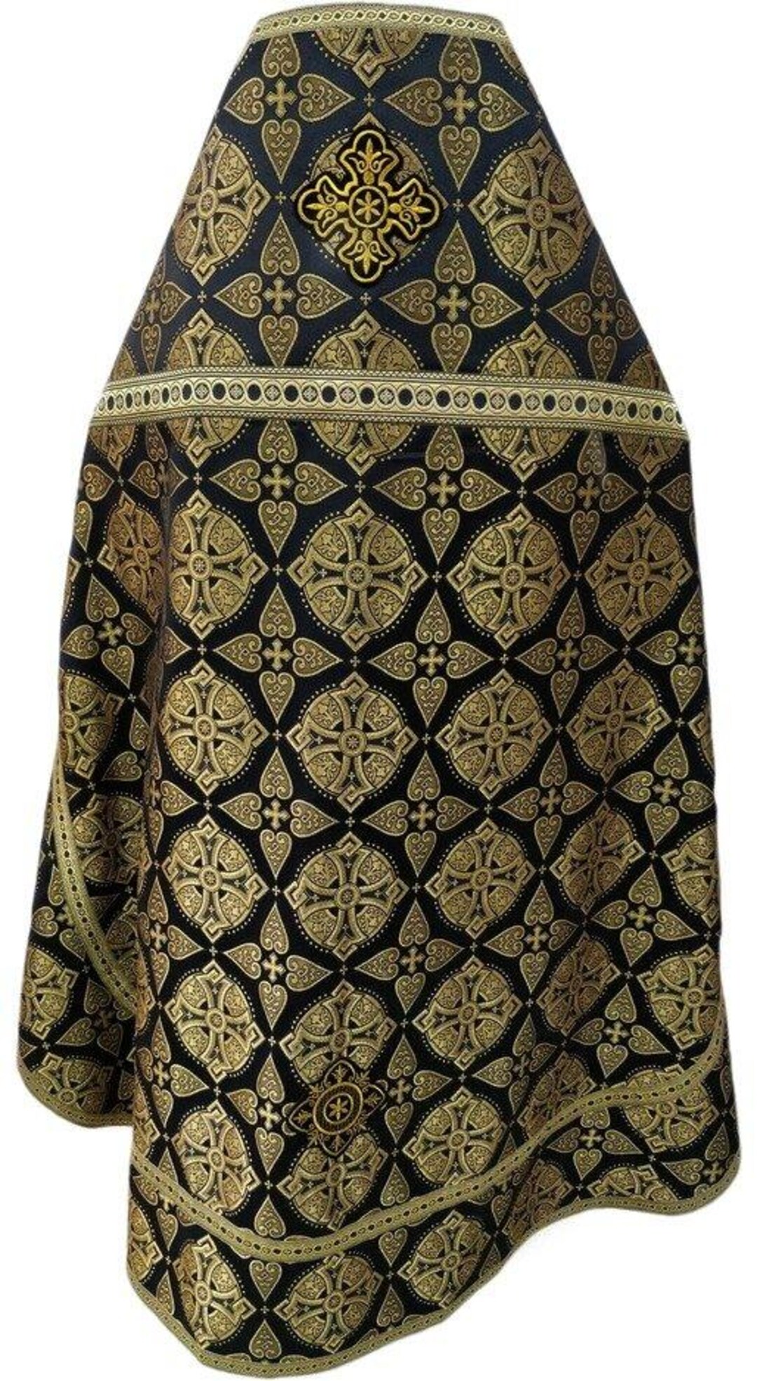 Priests Vestment Made Brocade "florovsky Cross" With Sewn Galloon ...