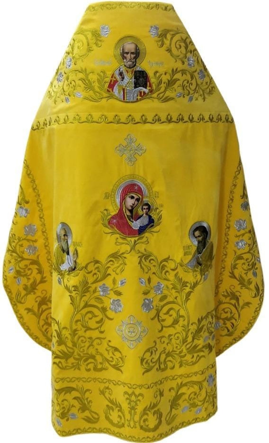 Priest Vestment Completely Embroidered Italian Velvet Circle Embroidery ...