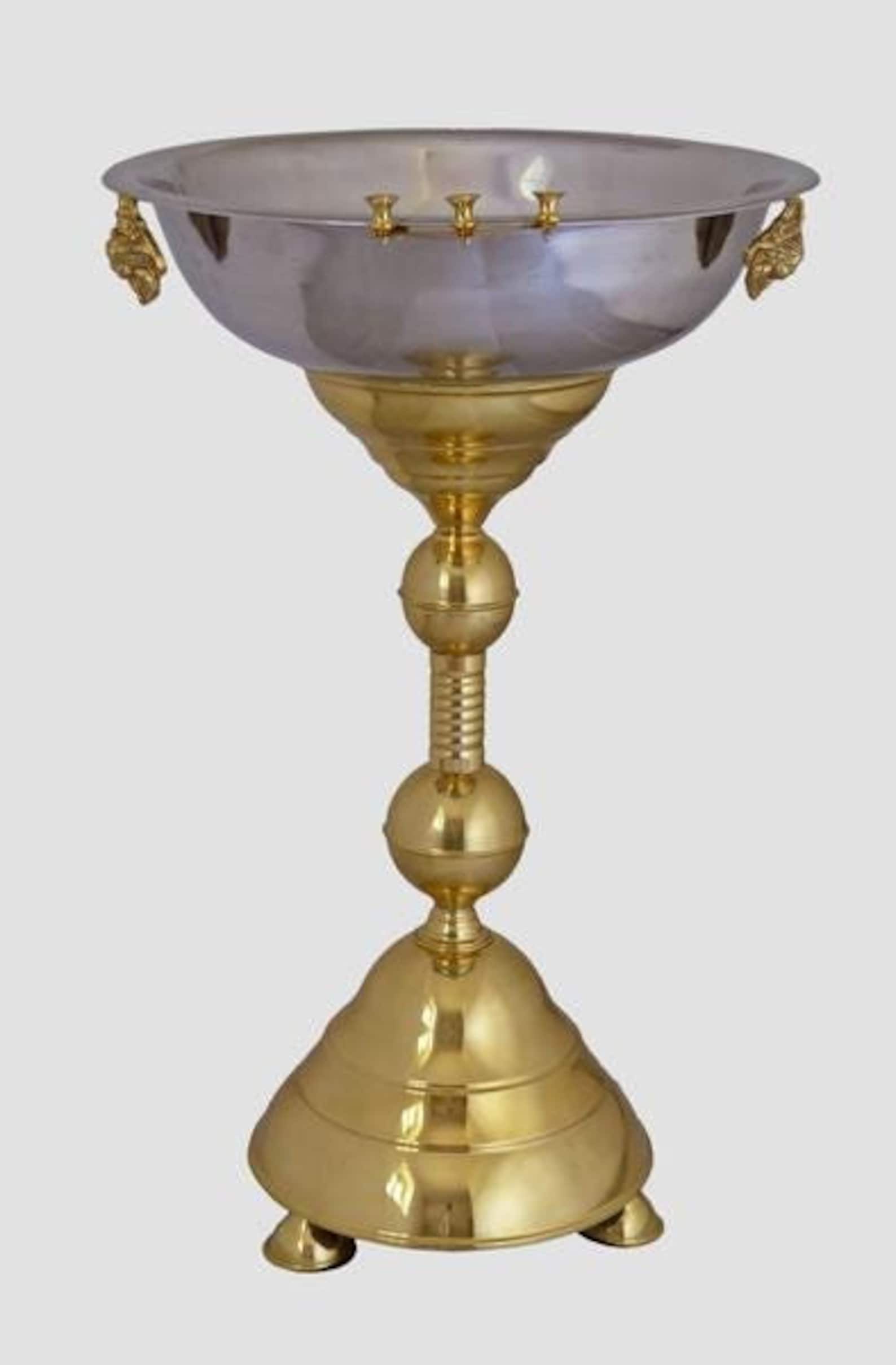 Baptismal Font for Children in Church Brass and Stainless Steel ...