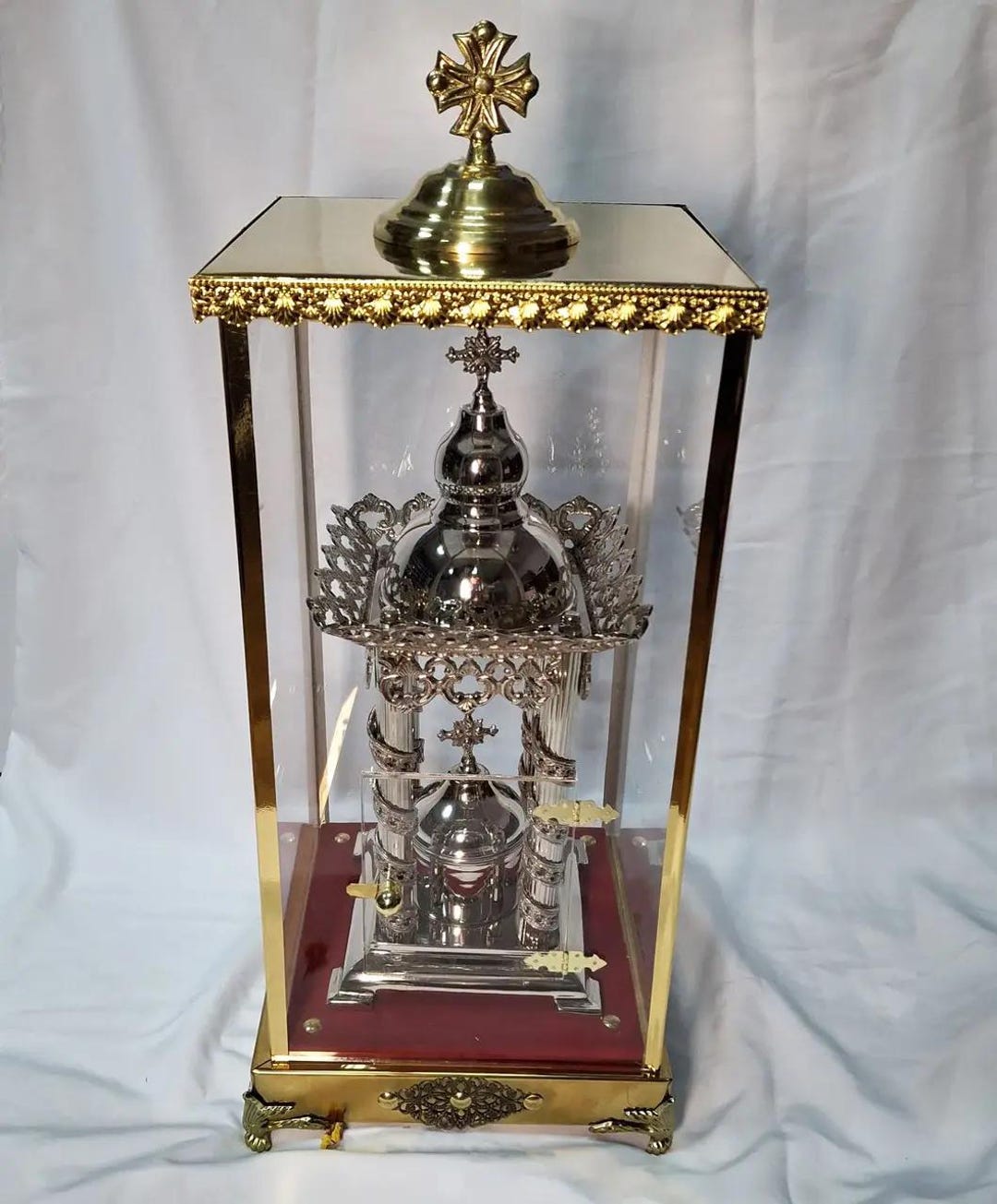 Orthodox Tabernacle With Cap | Ostensorium Made Nickel | Priest ...