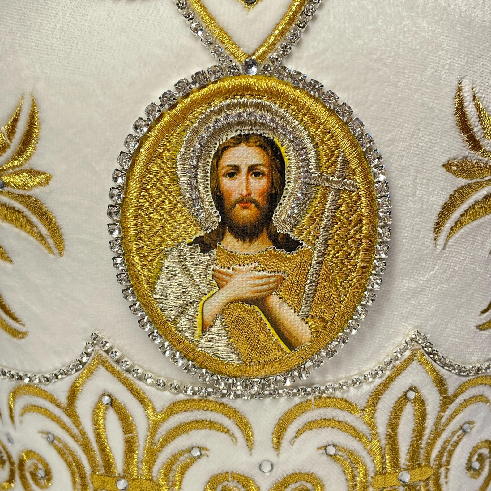 Priest Bethlehem White-gold Miter | High-quality Velvet Miter ...