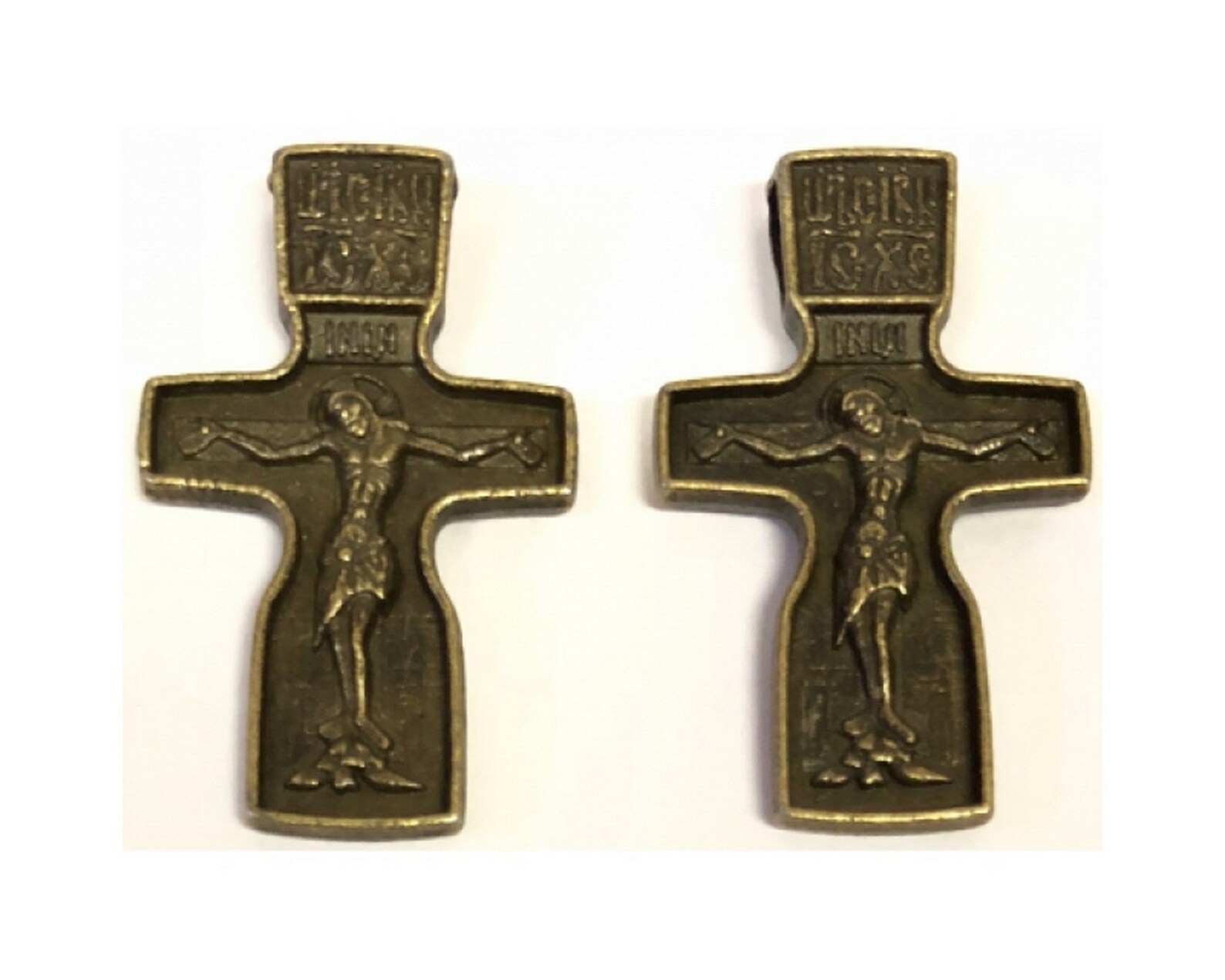 Metal Cross Orthodox Cross Cross on a Neck Cross Christening - Etsy