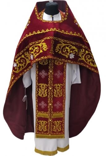 Priest Vestment Completely Embroidered Italian Velvet | Circle ...