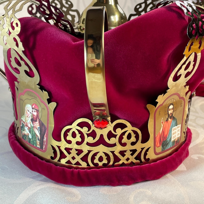 Orthodox Wedding Crowns of Couples | Crowns for Weddings | Crown-shaped ...
