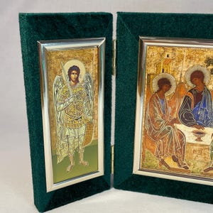 Orthodox Icon Folding | Folding Icon in Velvet | Orthodox Icon Fold ...