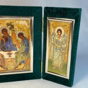 Orthodox Icon Folding | Folding Icon in Velvet | Orthodox Icon Fold ...