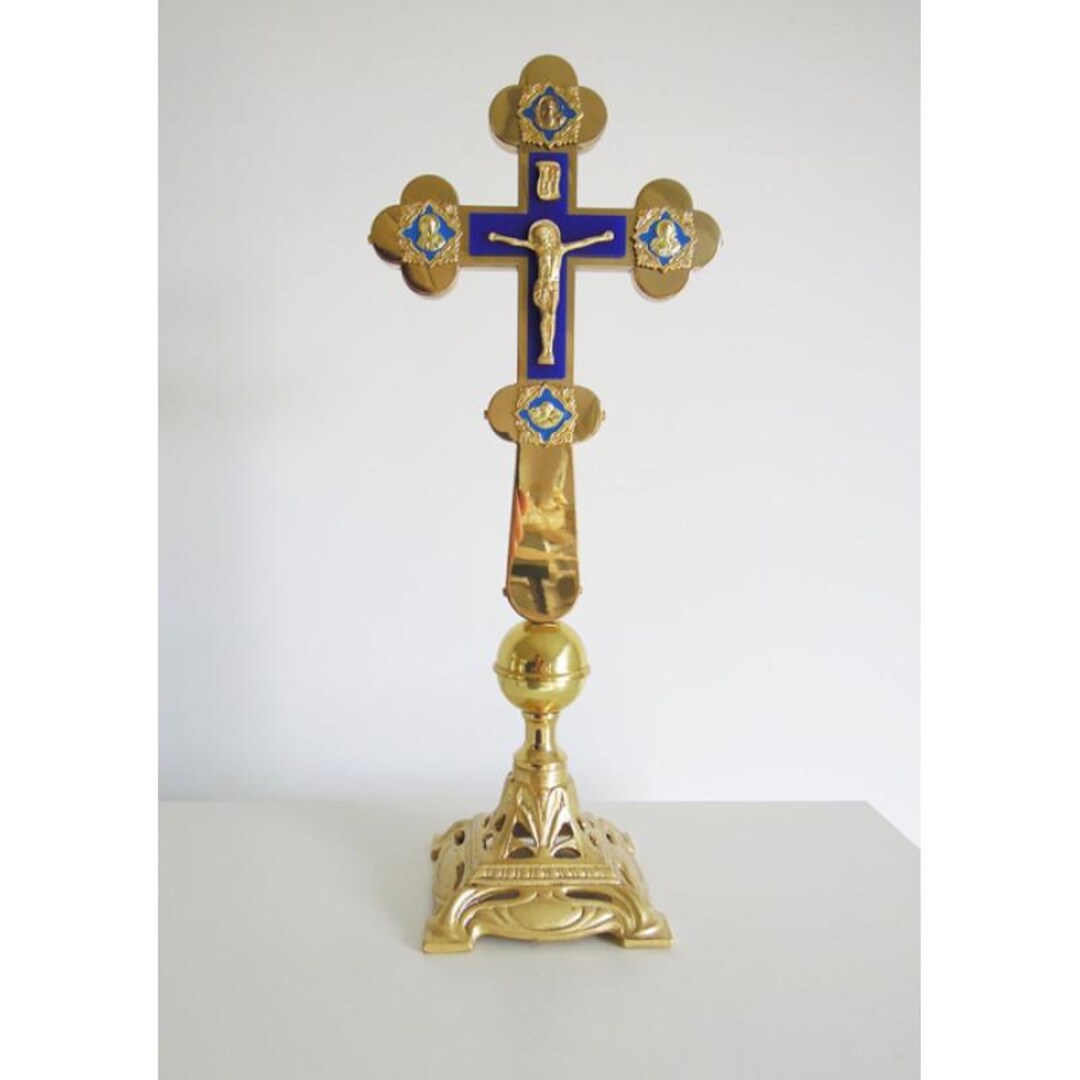 Church Altar Cross on Stand | Metal Cross | Cross Jesus Christ | Cross ...