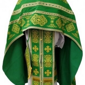 Priest Green Vestment Embroidered on Gabardine, Circle Embroidery With ...