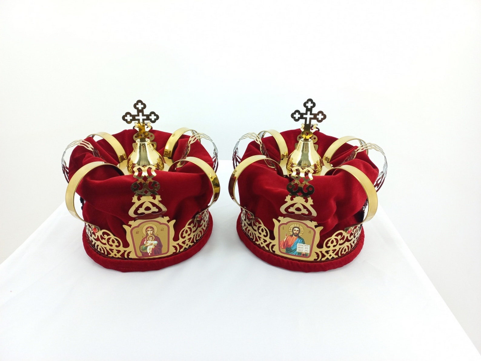 Orthodox Wedding Crowns of Couples | Crowns for Weddings | Crown-shaped ...