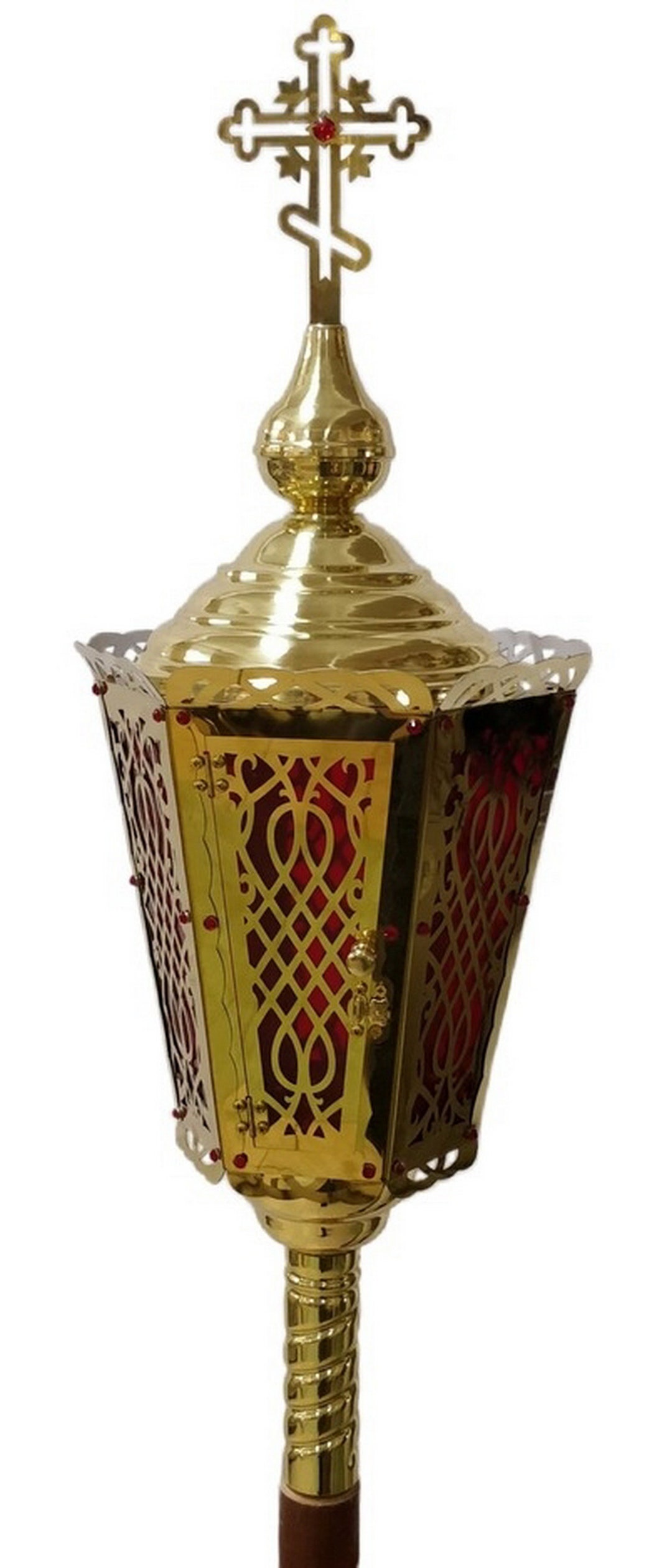 Easter Lantern for Religious Procession With Candlestick | Brass ...