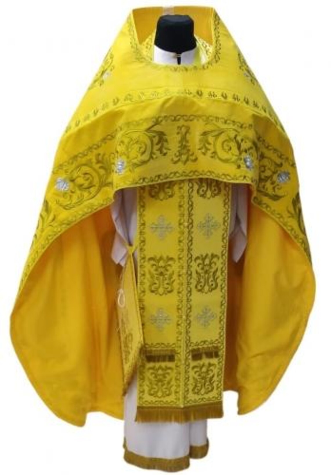 Priest Vestment Completely Embroidered Italian Velvet Circle Embroidery ...