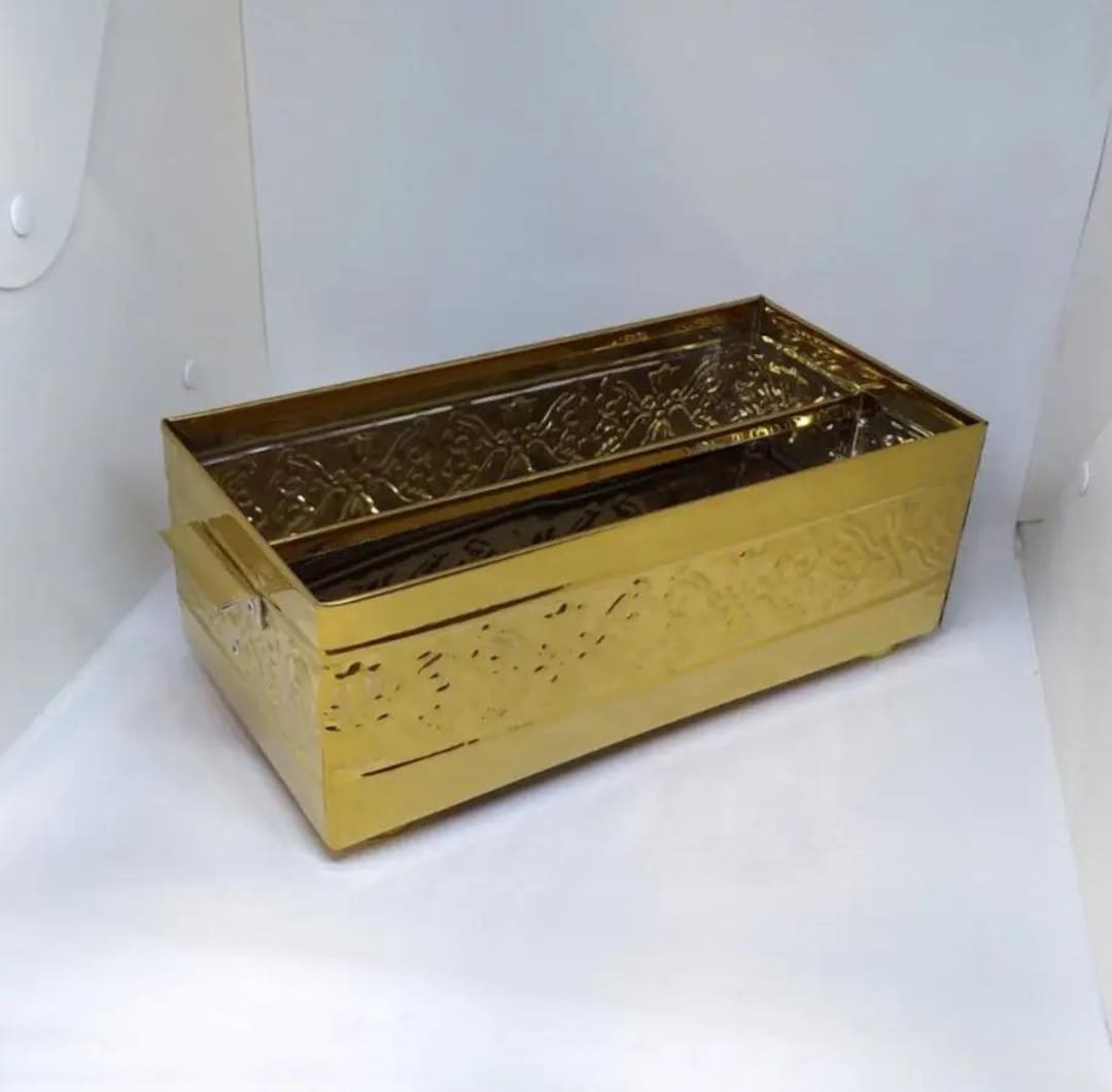 Candle Stub Box for Church | Box Made of Damask Steel With Embossing ...