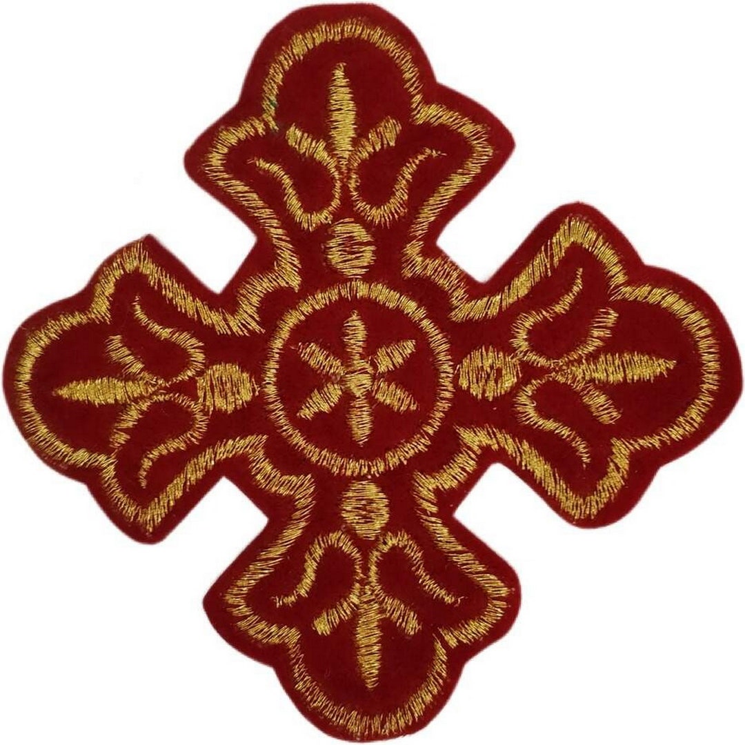 Cross Patch Clothes With Gold and Silver Thread for Vestments of ...