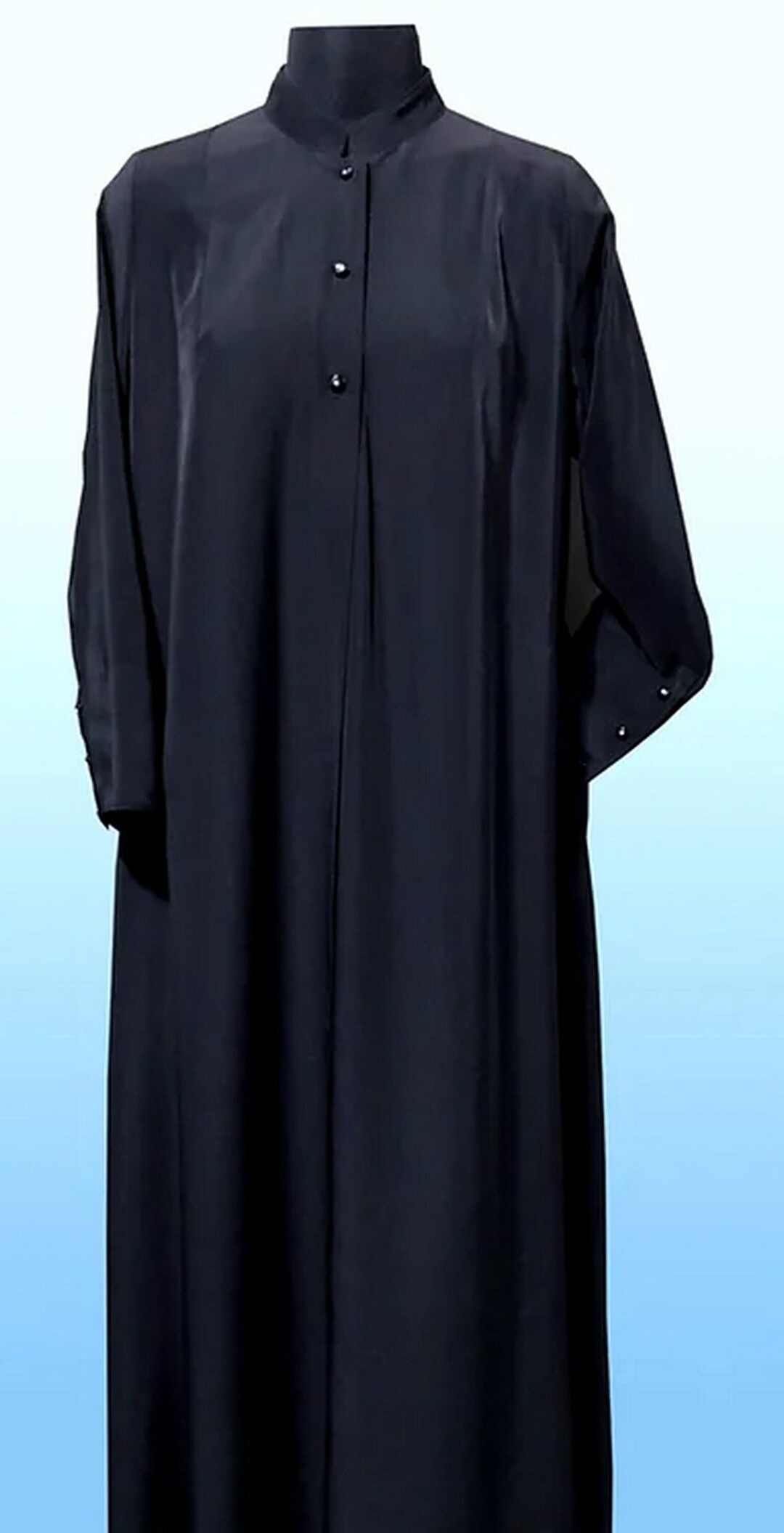 Cassock Nun's Black Color Fabric Staple | Vestments Podryasnik Women ...