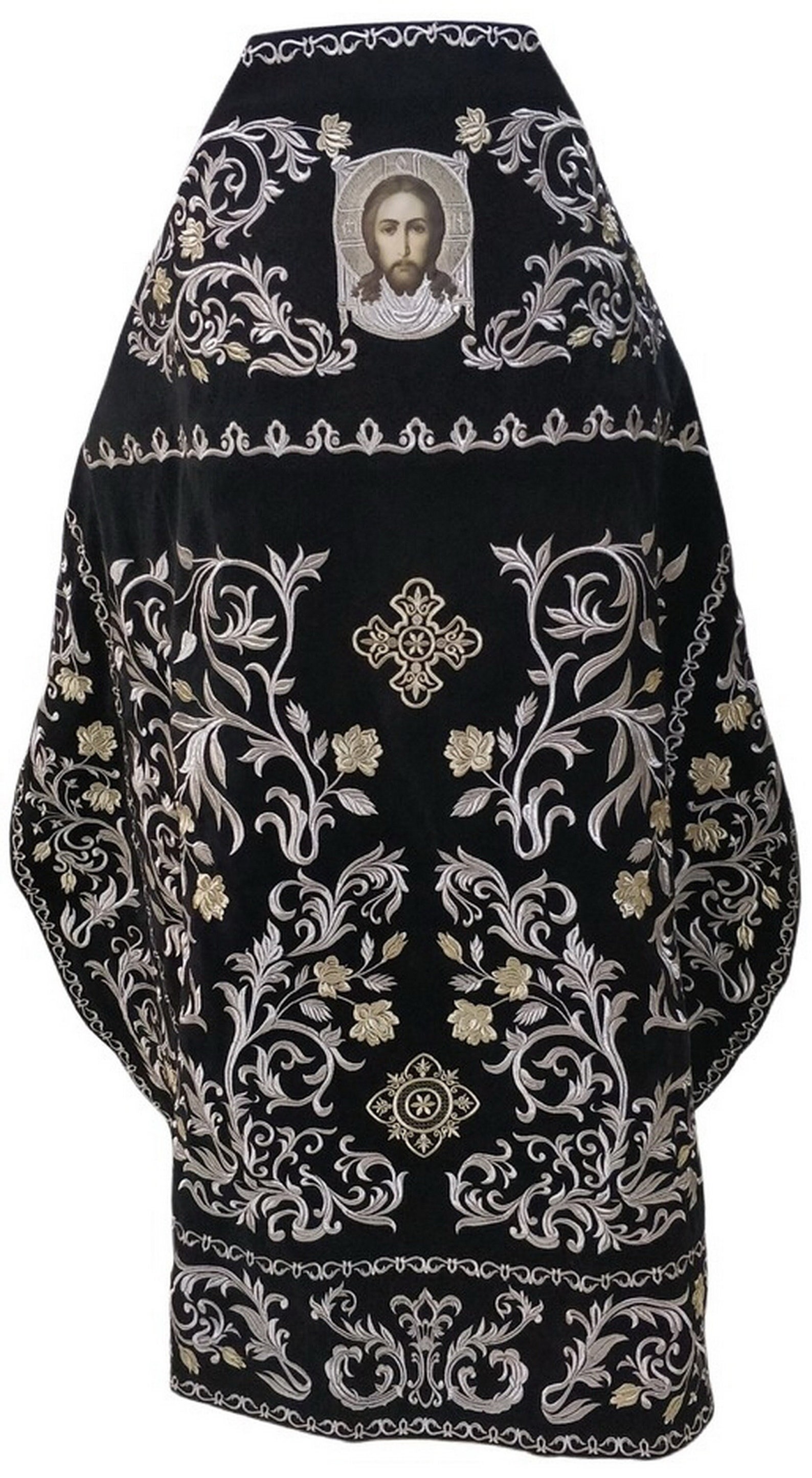 Priest Vestment Completely Embroidered on Italian Velvet Circle ...