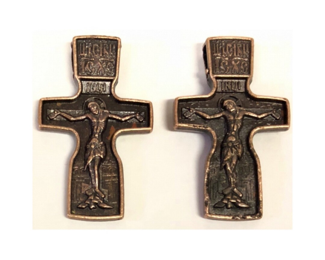 Metal Cross Orthodox Cross Cross on a Neck Cross Christening Cross ...
