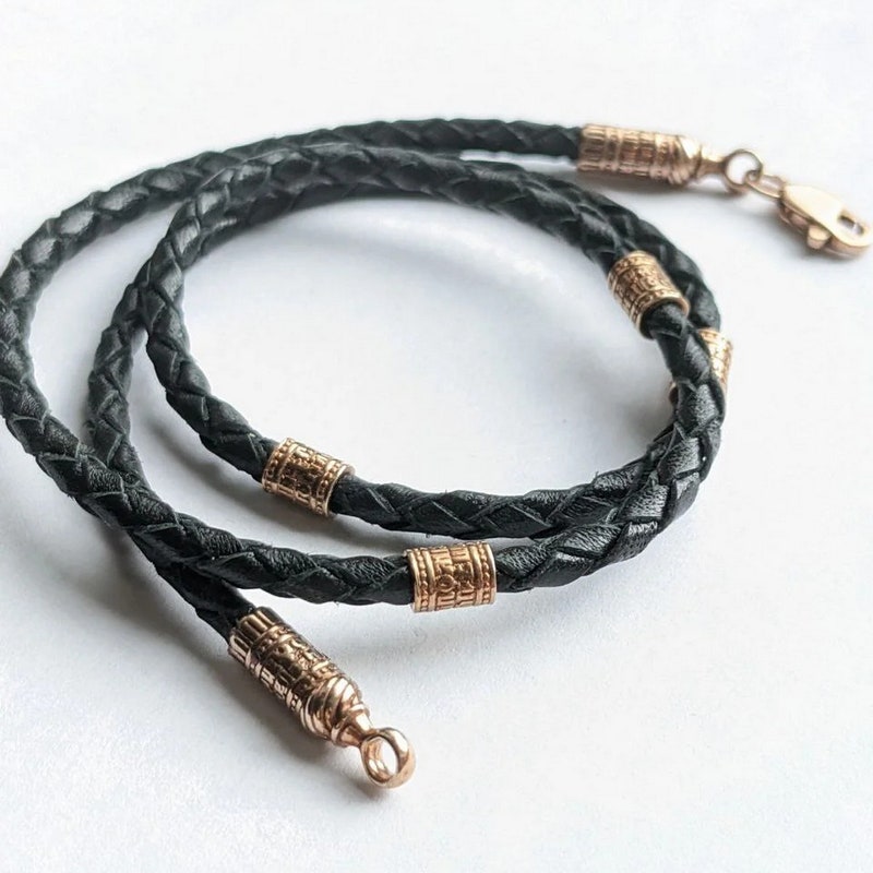 Leather Neck Chains for Men - Etsy