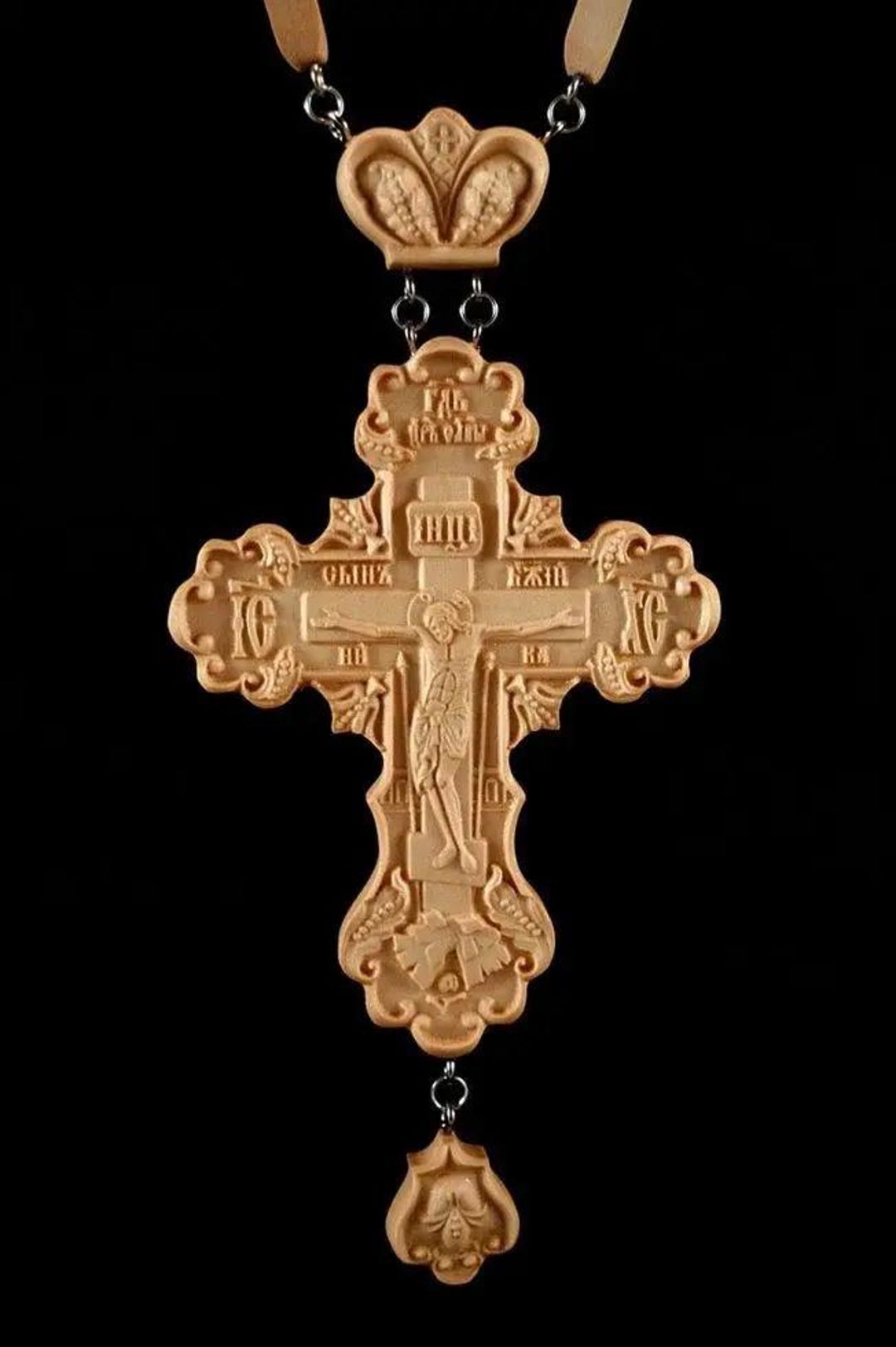 Priest Award Cross | Pectoral Wood Cross | Crucifixion | Award Cross ...