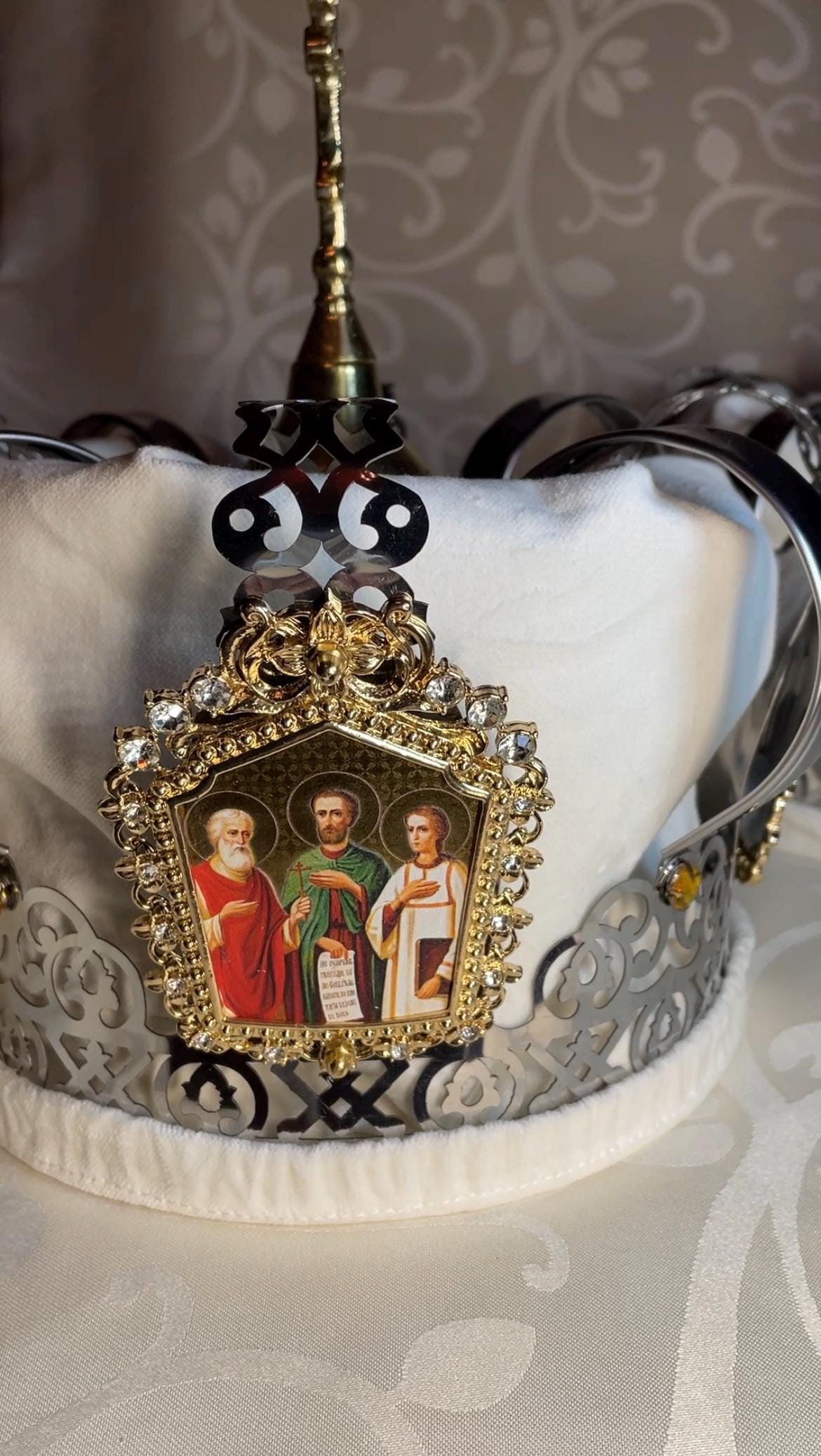 Orthodox Wedding Crowns of Couples | Crowns White Weddings | Crown ...