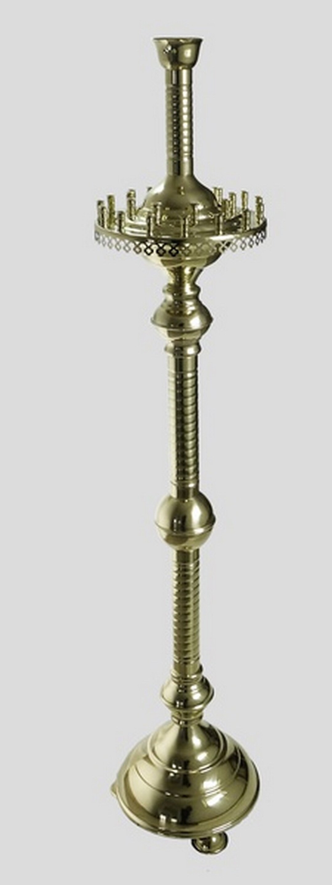 Floor-standing Church Candlestick | Brass Candlestick for Church for 24 ...