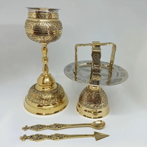 Eucharistic Set 300 Ml for Divine Liturgy | Orthodox Liturgy | Priest ...