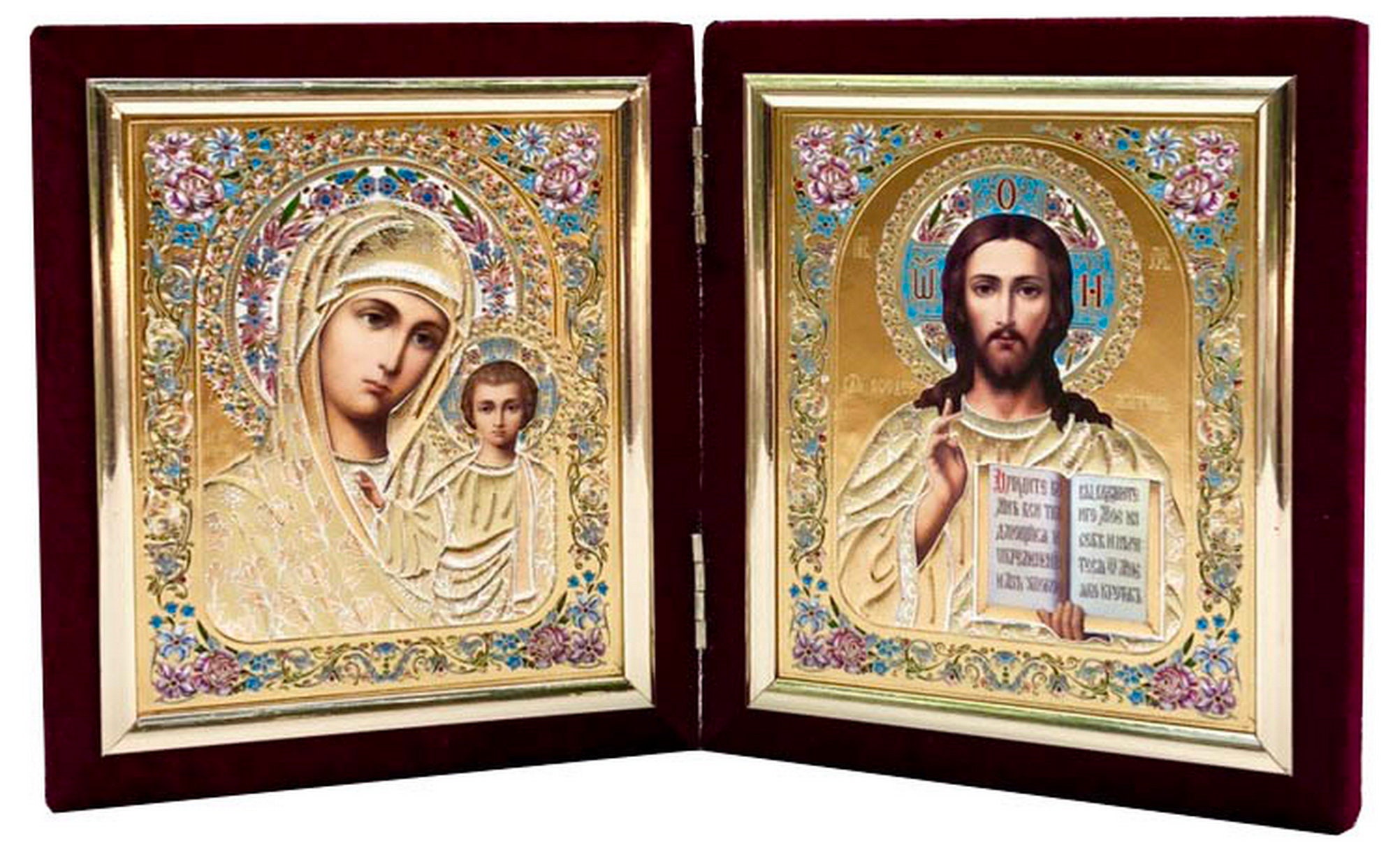Orthodox Icon Icon in Velvet Icon Fold Compact Icon - Etsy