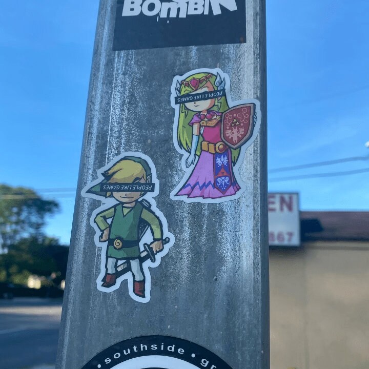 Toon Link and Zelda Sticker Pack Legend of Zelda Windwaker - Etsy