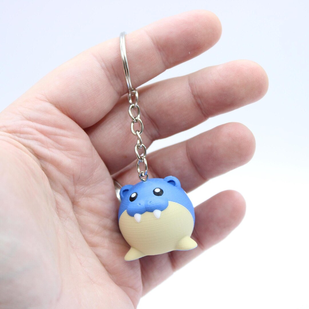3D Pokemon Key Chain Chibi Spheal chonk - Etsy