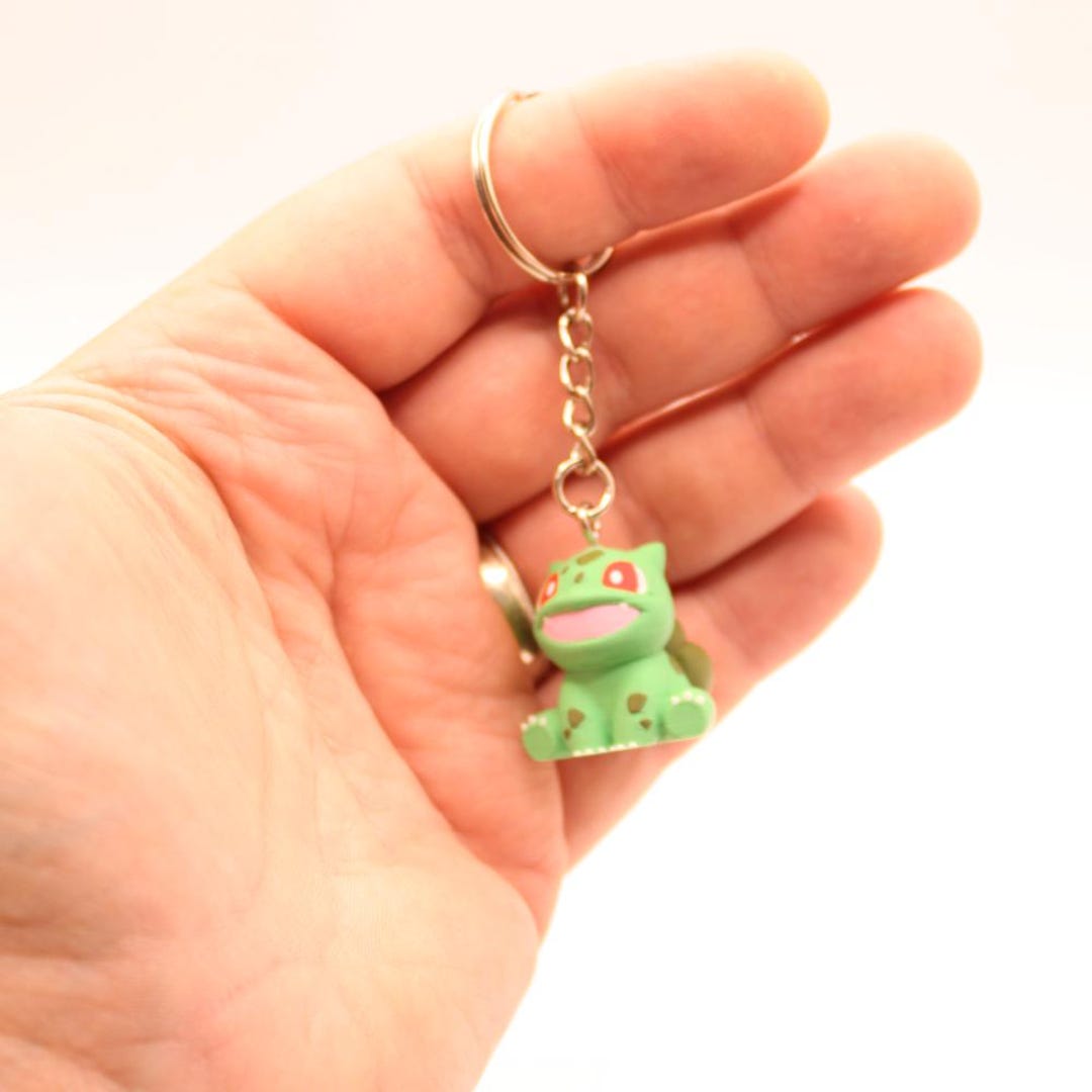 3D Pokemon Key Chain - Chibi Bulbasaur - Etsy