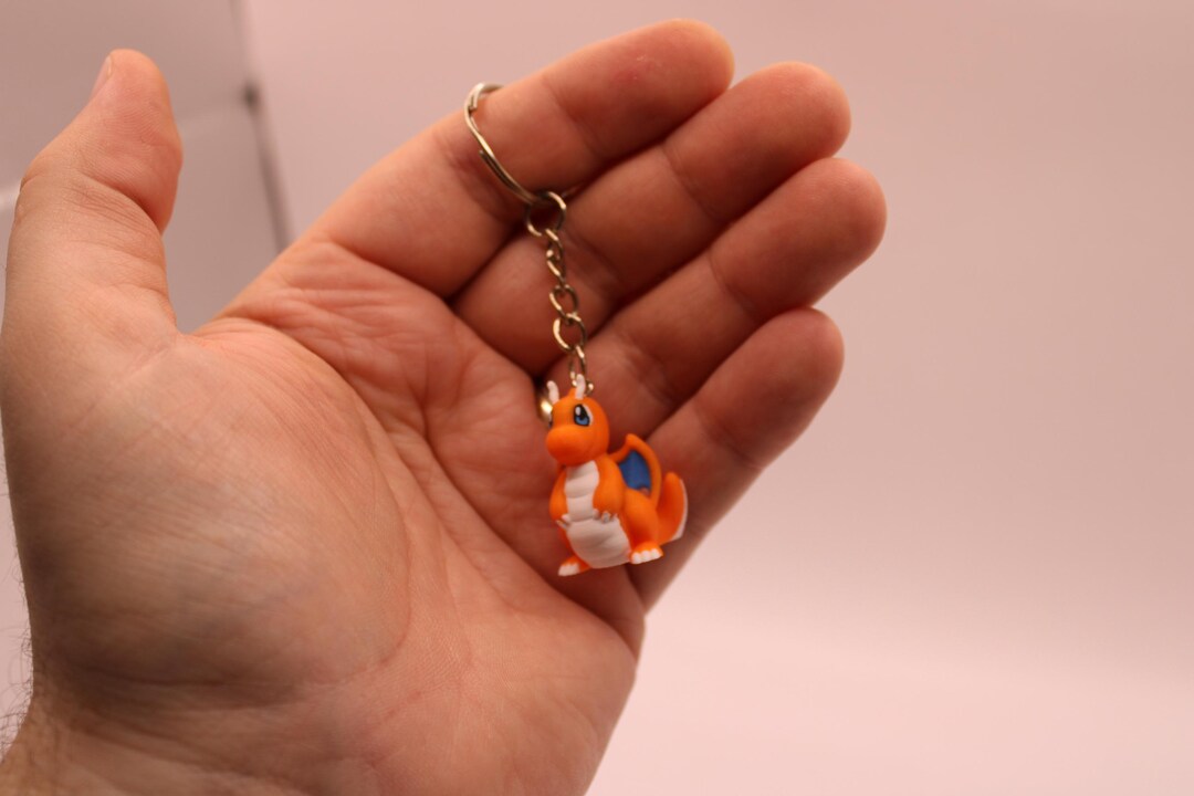3D Pokemon Key Chain Chibi Dragonite - Etsy