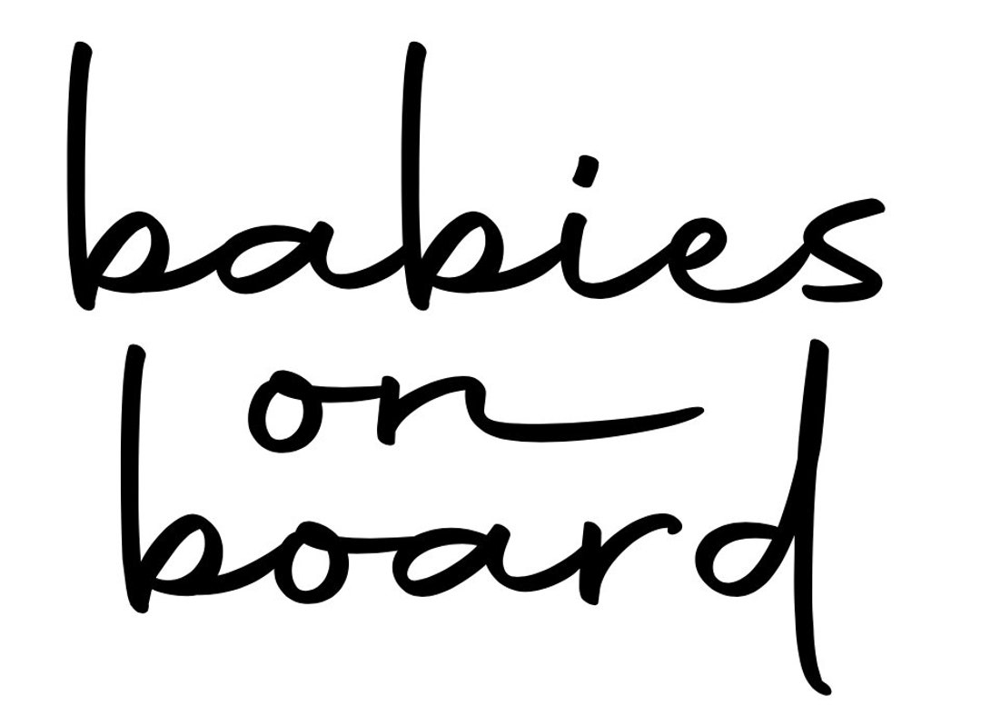 Babies on Board Decal Sticker Mom Babies Kids Mom - Etsy