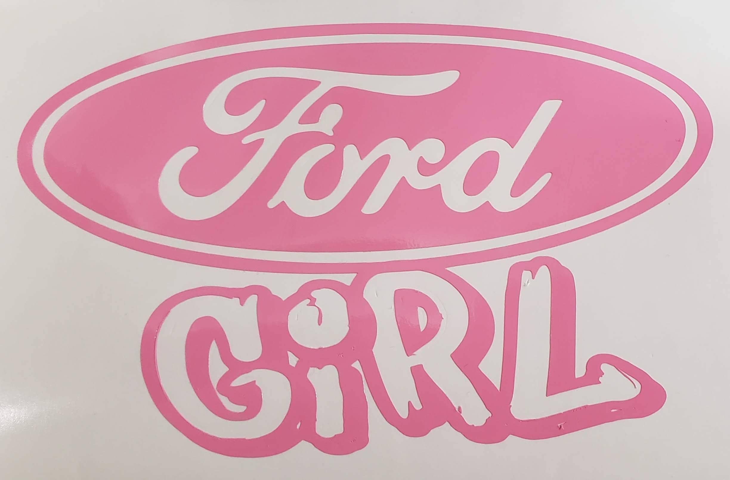 Ford Logo Girl Decal | Etsy