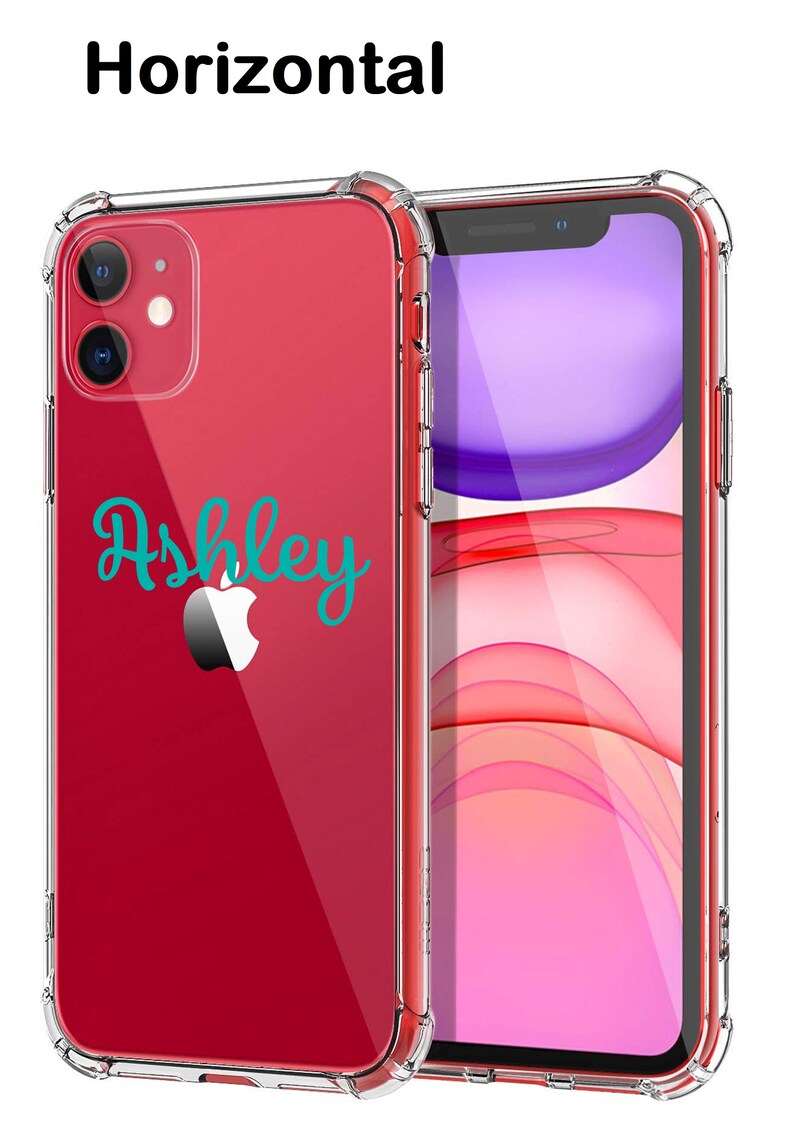 Personalized Custom Name Text Decal Sticker Vinyl Phone Case | Etsy