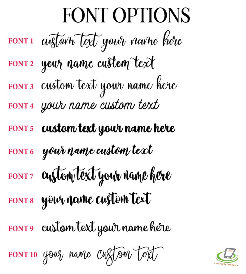 Personalized Custom Name Text Decal Sticker Vinyl Phone Case ...