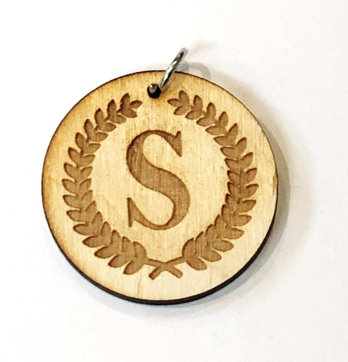 Personalized Custom Engraved Wooden Name Tag /monogram Initial - Etsy