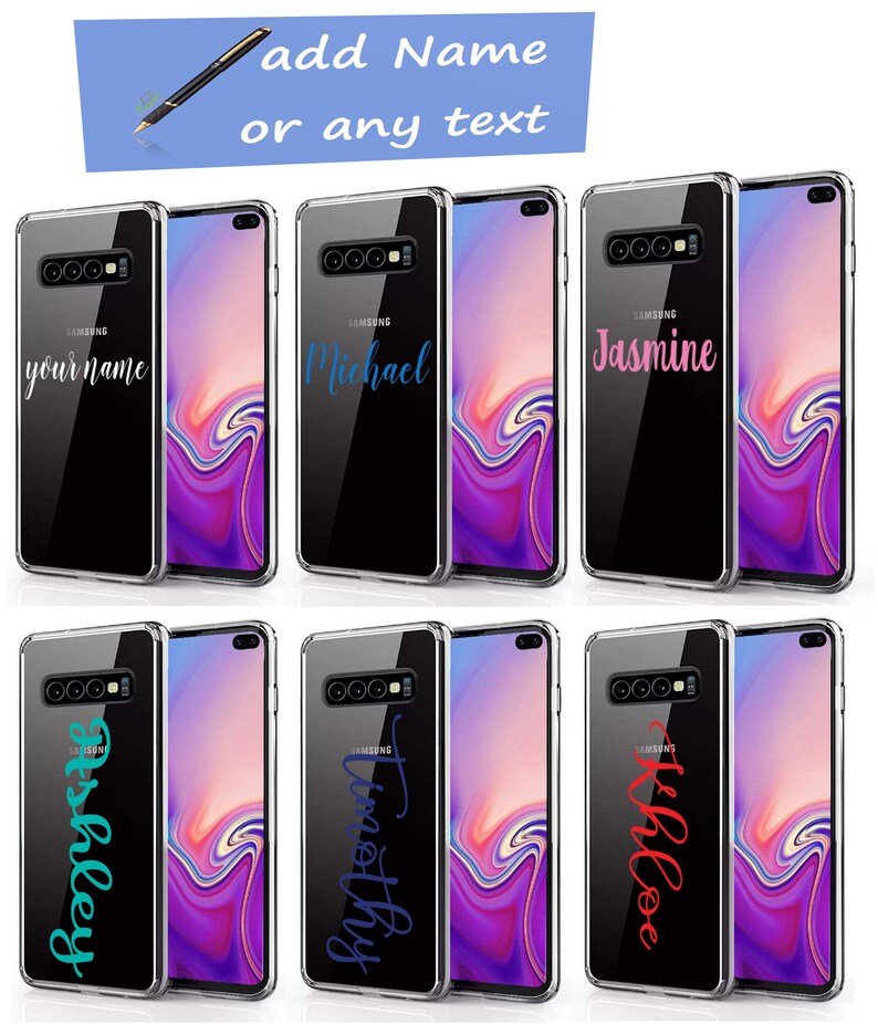 Personalized Custom Name Text Decal Sticker Vinyl Phone Case | Etsy