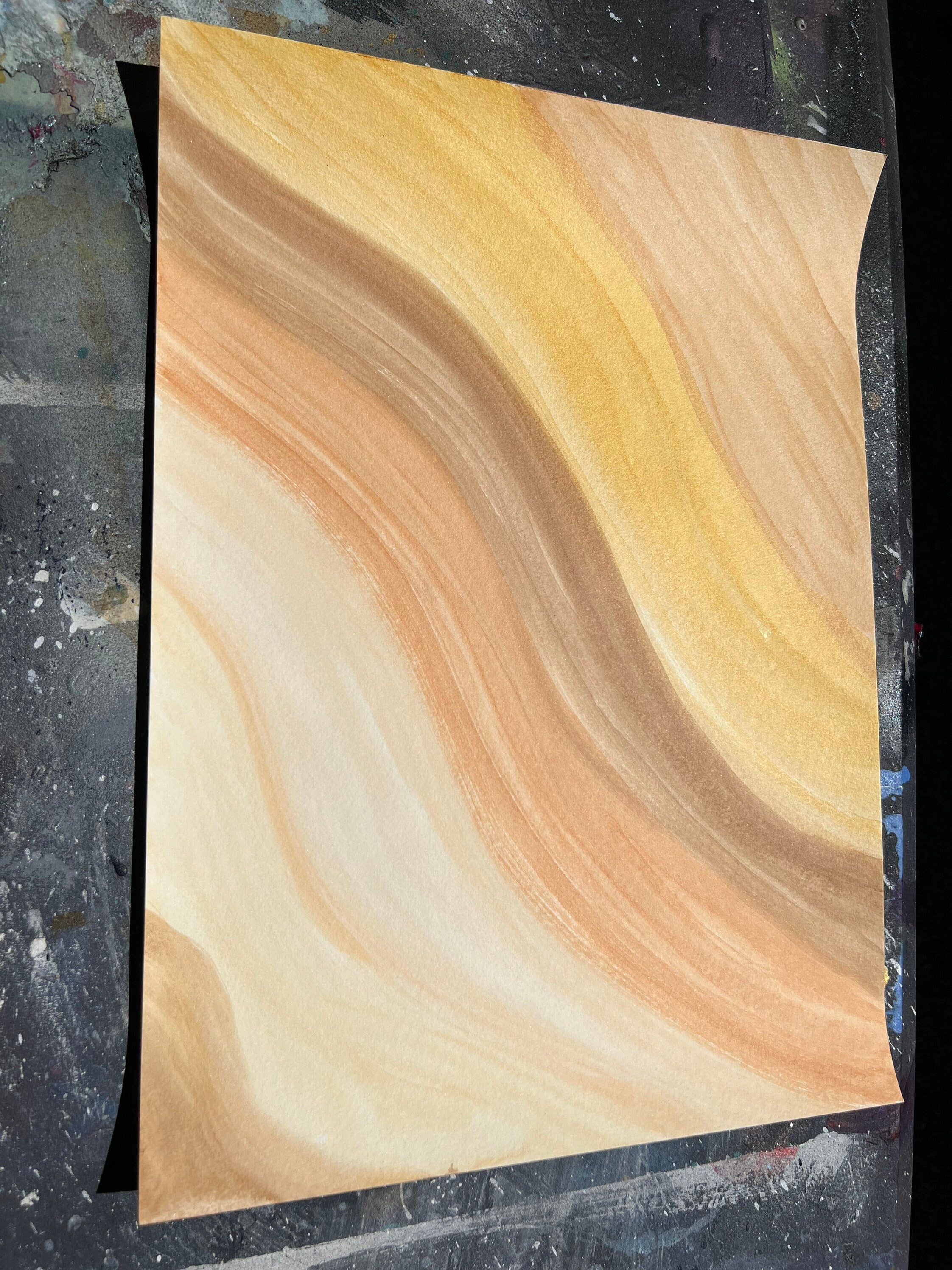 Contemporary Spray Art Original Art on Paper 11x15 Spray - Etsy