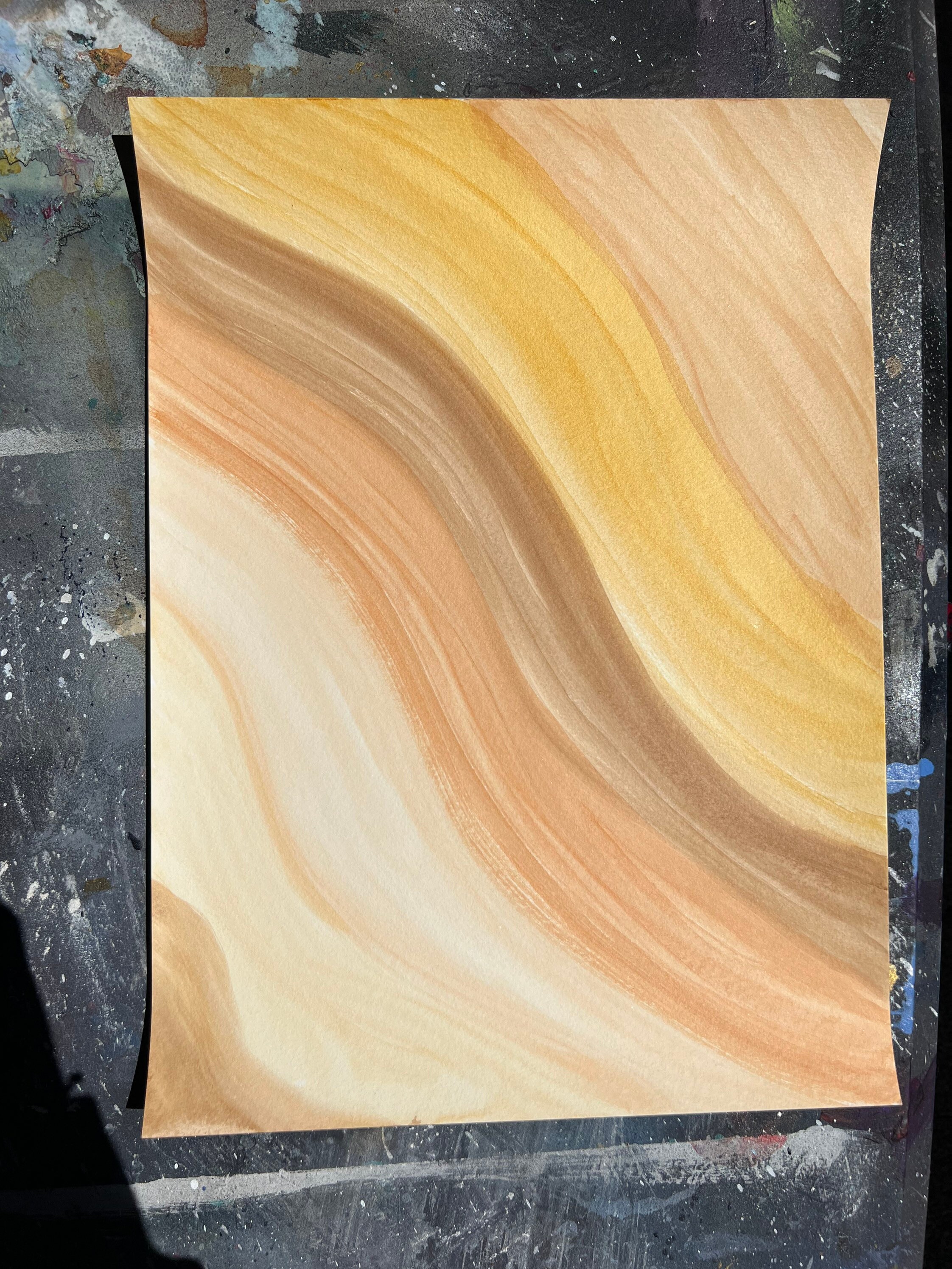 Contemporary Spray Art Original Art on Paper 11x15 Spray - Etsy