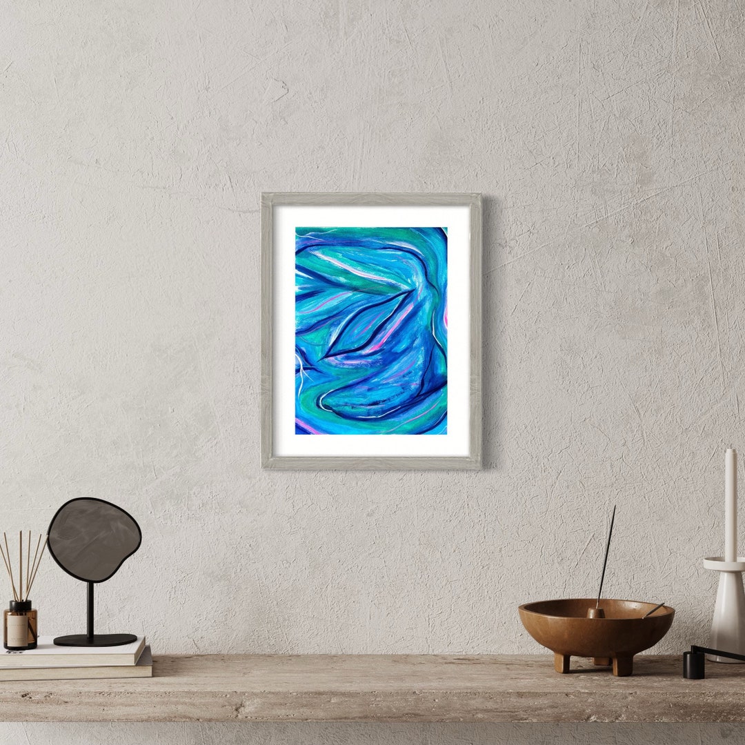 Abstract Painting • Art on Paper • 11x15 Spray Art • Wall Decor - Etsy