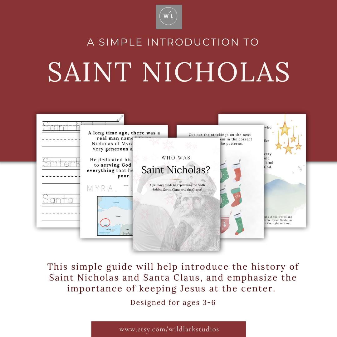 Saint Nicholas Workbook | St Nicholas Day Primary Guide | Introductory ...