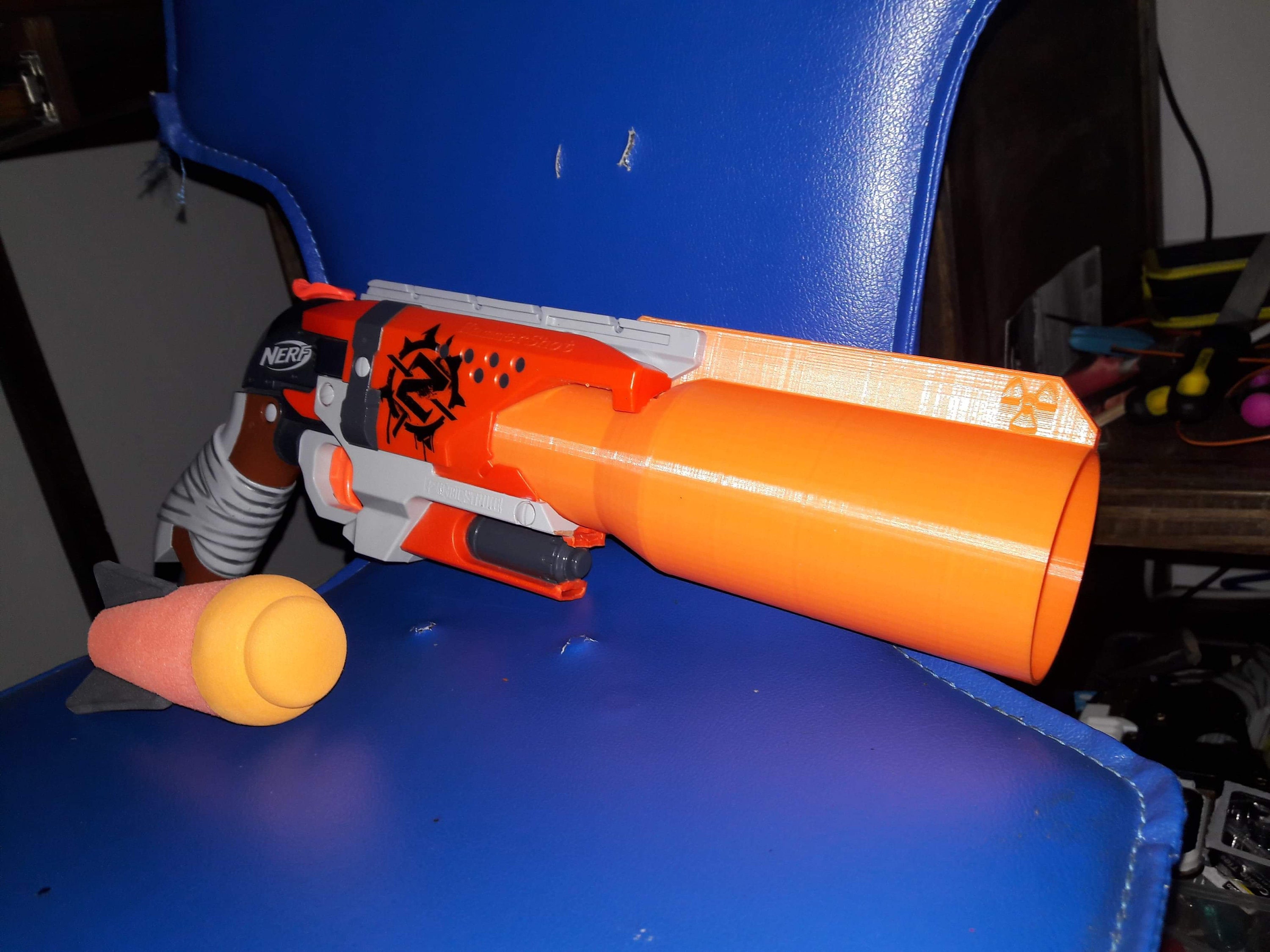 Nerf Hammershot Demolisher Rocket Attachment - Etsy UK