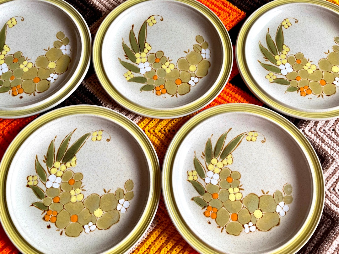 Japanese Stoneware Dinner Plates Kilncraft Limelite Series Set of 5. - Etsy