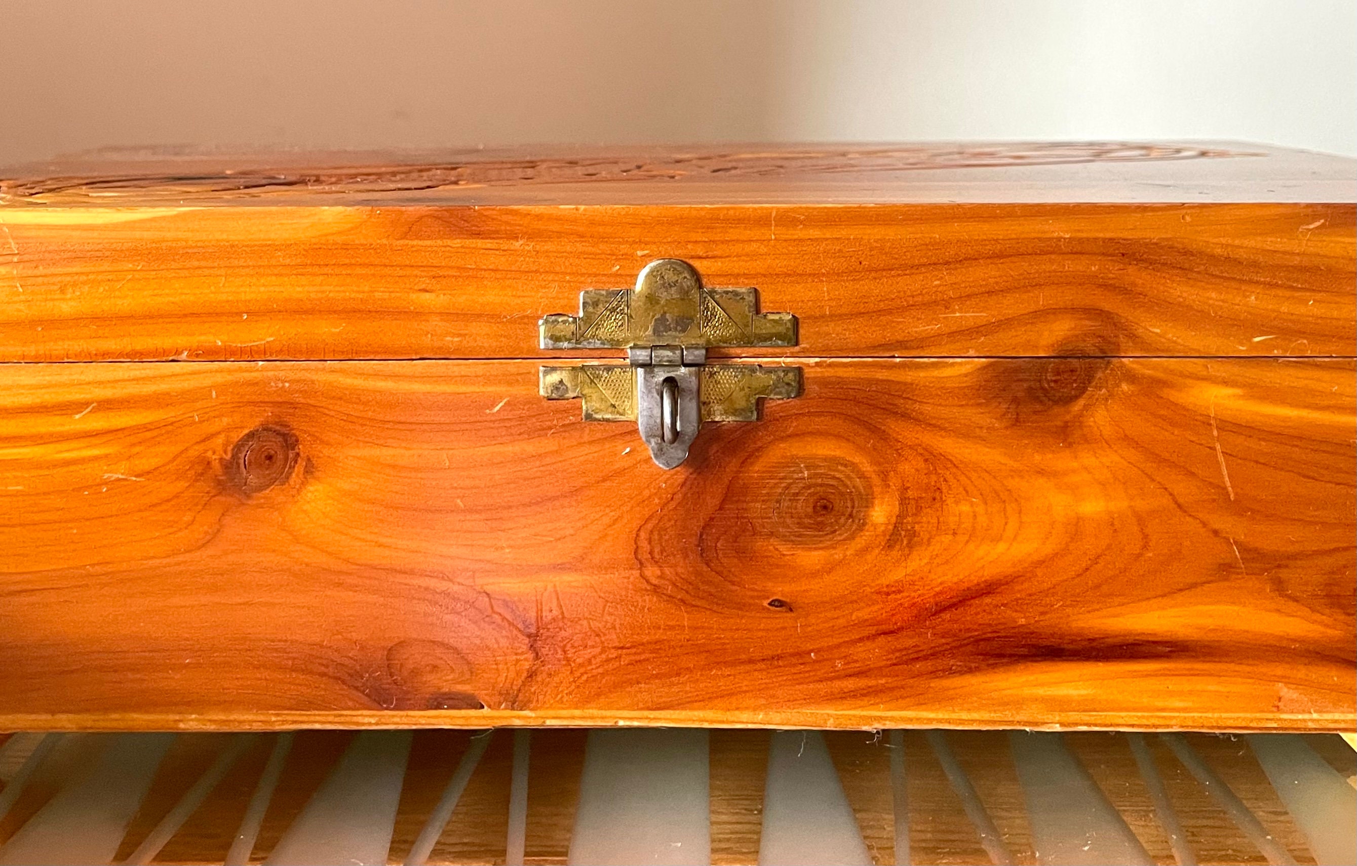 Vintage Hand Sculpted Wooden Box. - Etsy
