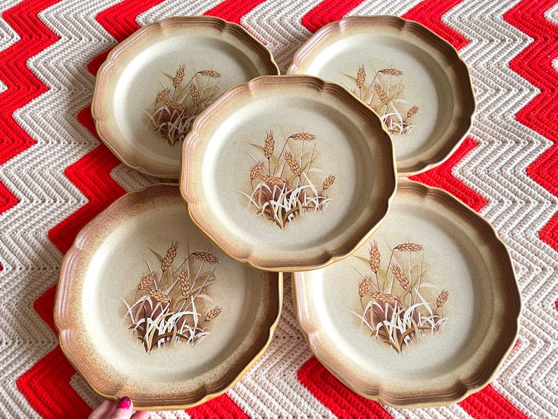 Mikasa Japan Stoneware Tableware- Whole Wheat Series- Set of 5. - Etsy
