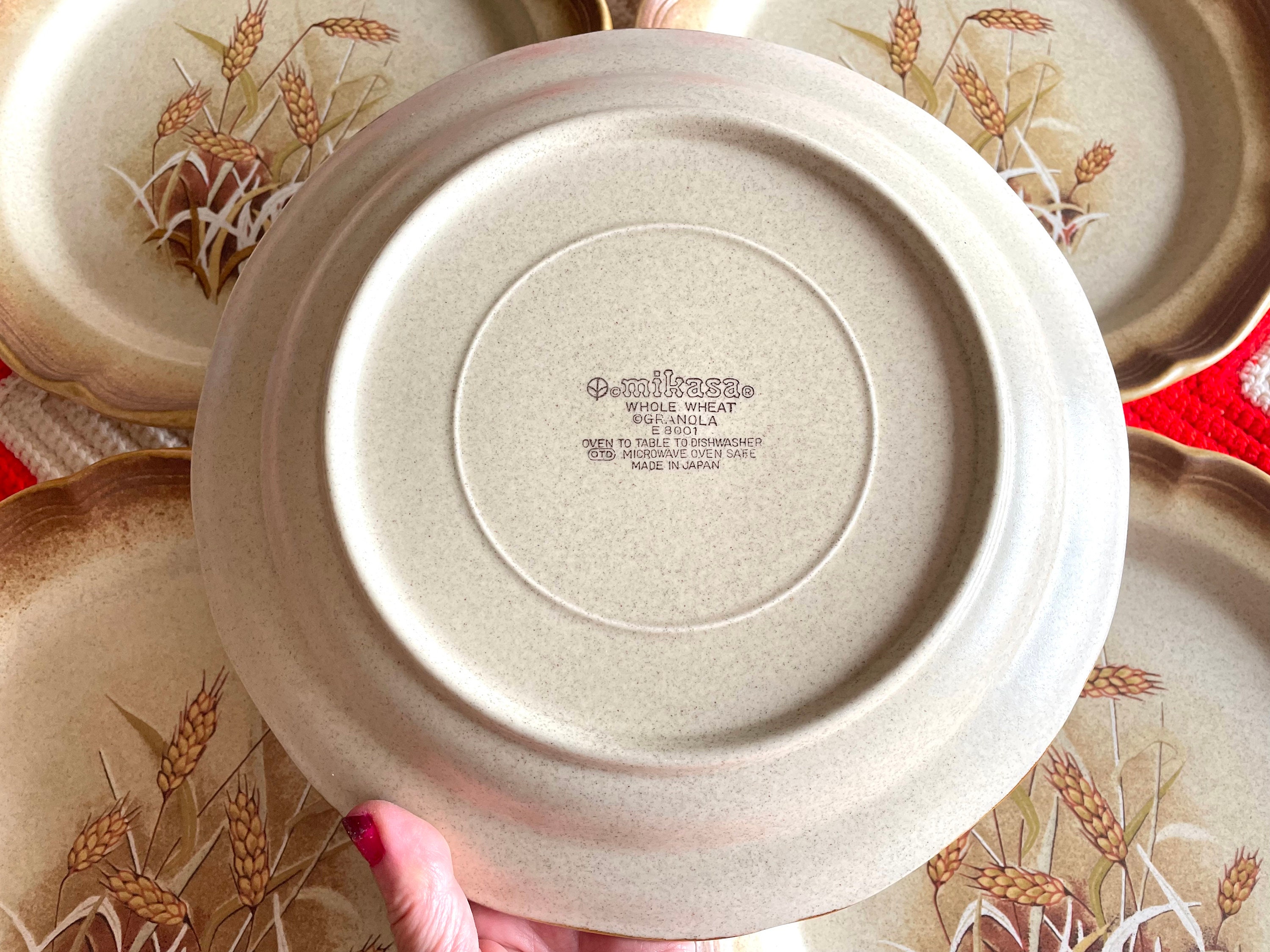 Mikasa Japan Stoneware Tableware- Whole Wheat Series- Set of 5. - Etsy