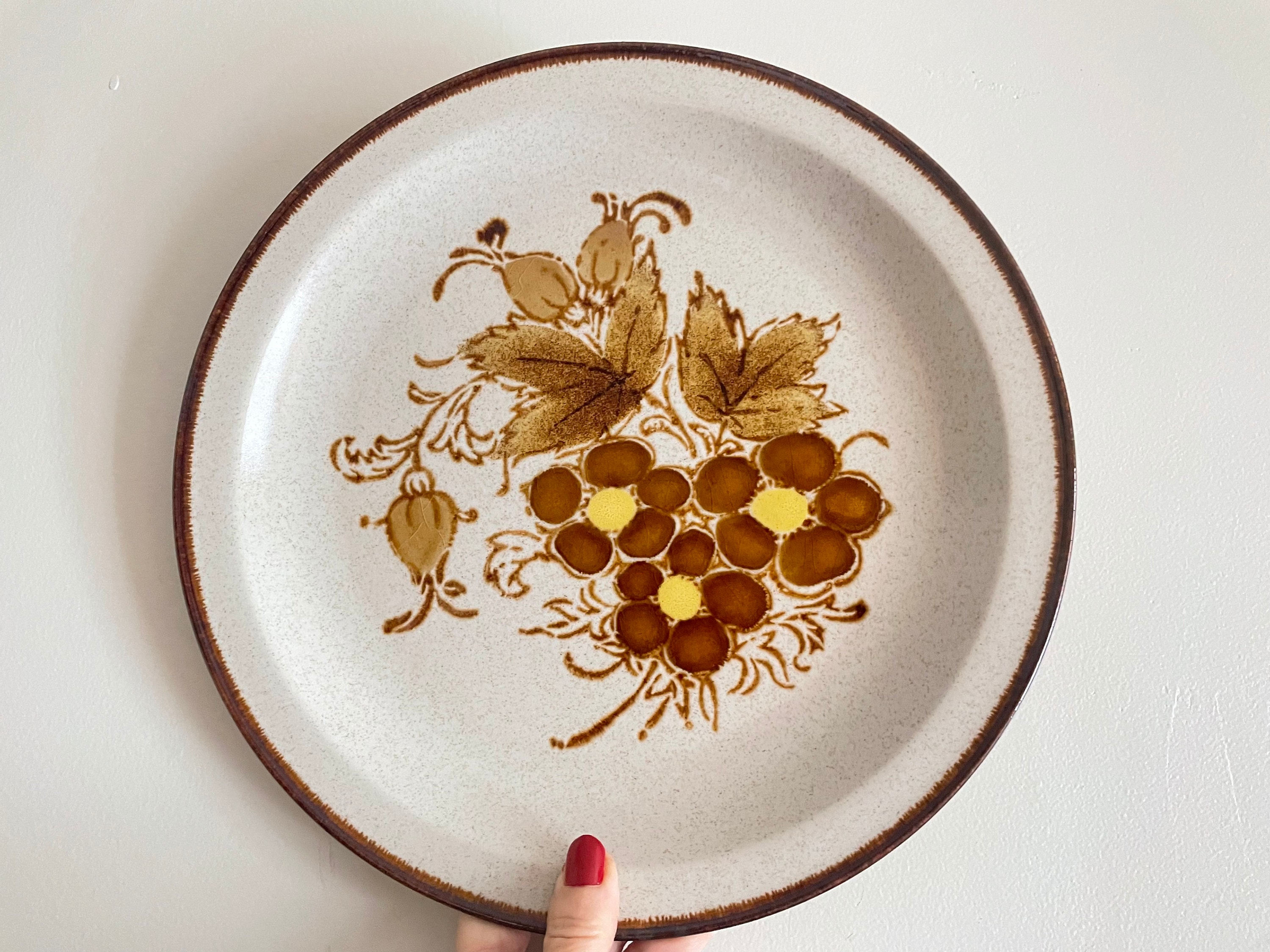 Collection of 6 Large/med Japanese Stoneware Plates 1970s. - Etsy